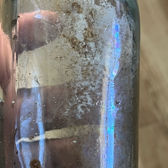 Accents | Vintage Green Glass Torpedo Bottom Glass Bottle 95 L | Poshmark